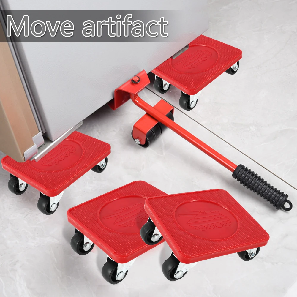 5Pcs-Furniture-Moving-Transport-Roller-Set-Heavy-Duty-Furniture-Lifter ...