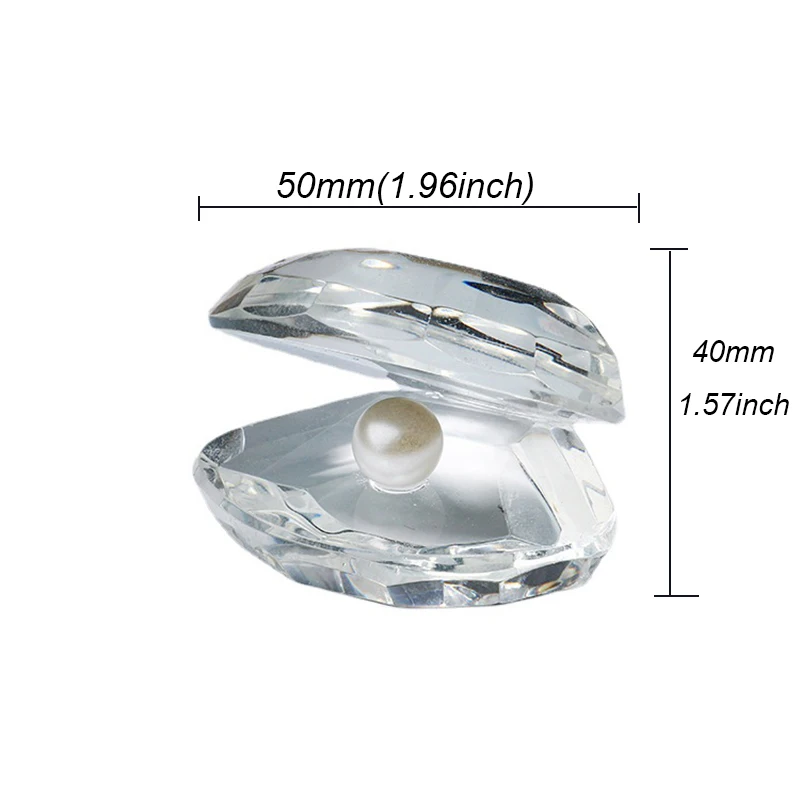 Swarovski Crystal Shell With Pearl