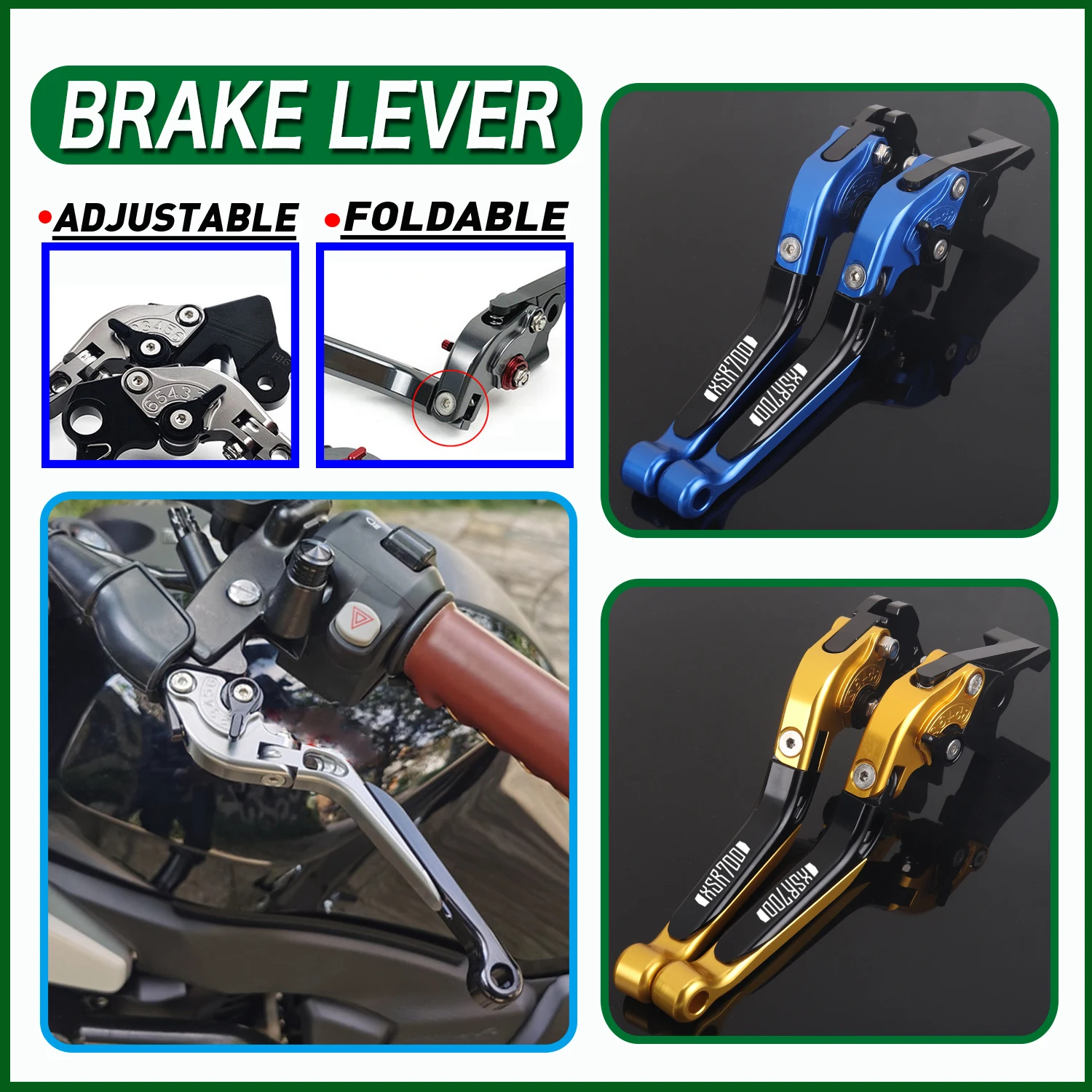 FOR-YAMAHA-XSR700-XTribute-2016-2024-Accessories-Adjustable-Folding ...