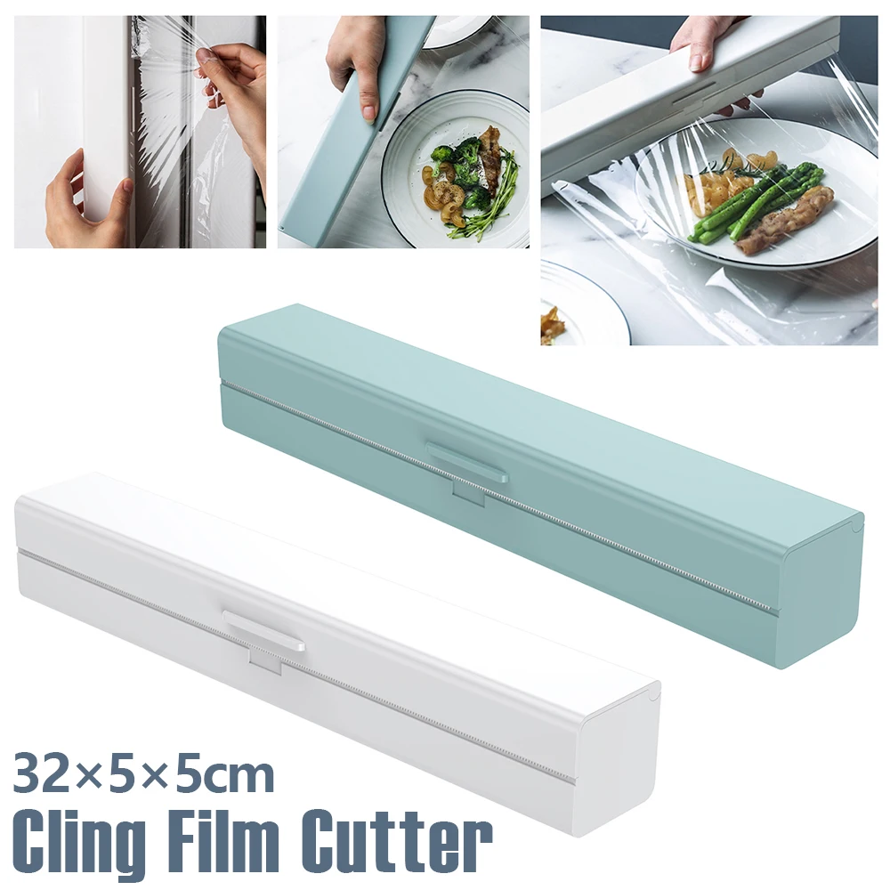 Cling-Film-Cutter-Food-Plastic-Cling-Wrap-Dispensers-Reusable-Food ...