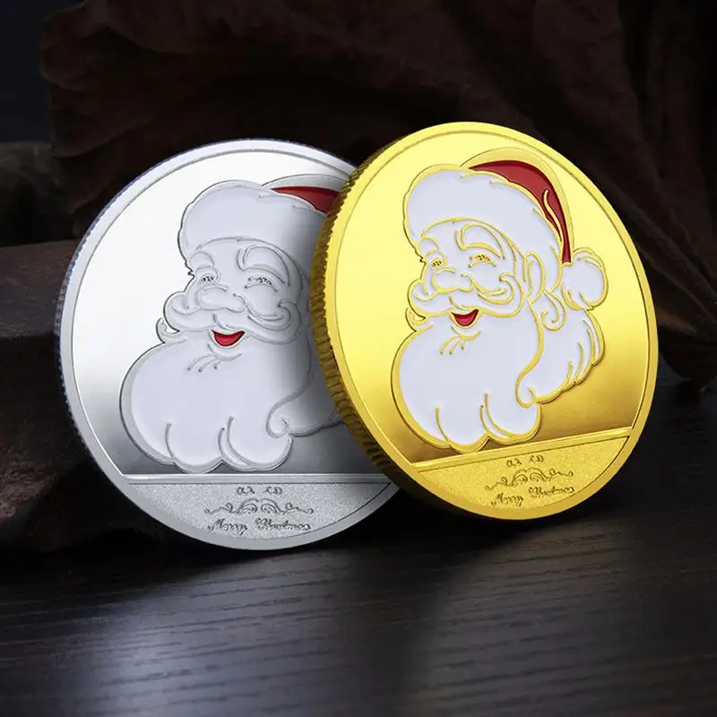 1PC-Creative-Christmas-Santa-Claus-Commemorative-Coin-Souvenir ...