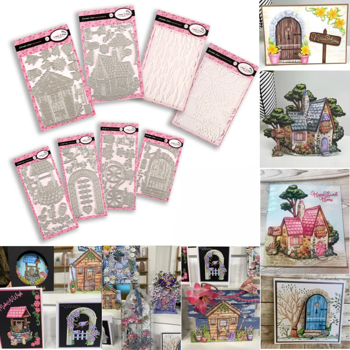 Wishing-Well-Garden-Shed-House-Metal-Cutting-Dies-Stencils-DIY-Making ...