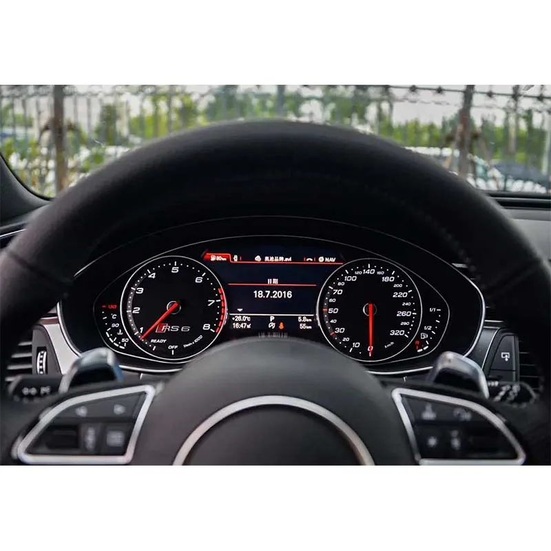 For Audi A4L A5 S4 S5 Q5 Q5L A7 A6 A8 Digital Cluster Virtual Cockpit wireless Dashboard ...