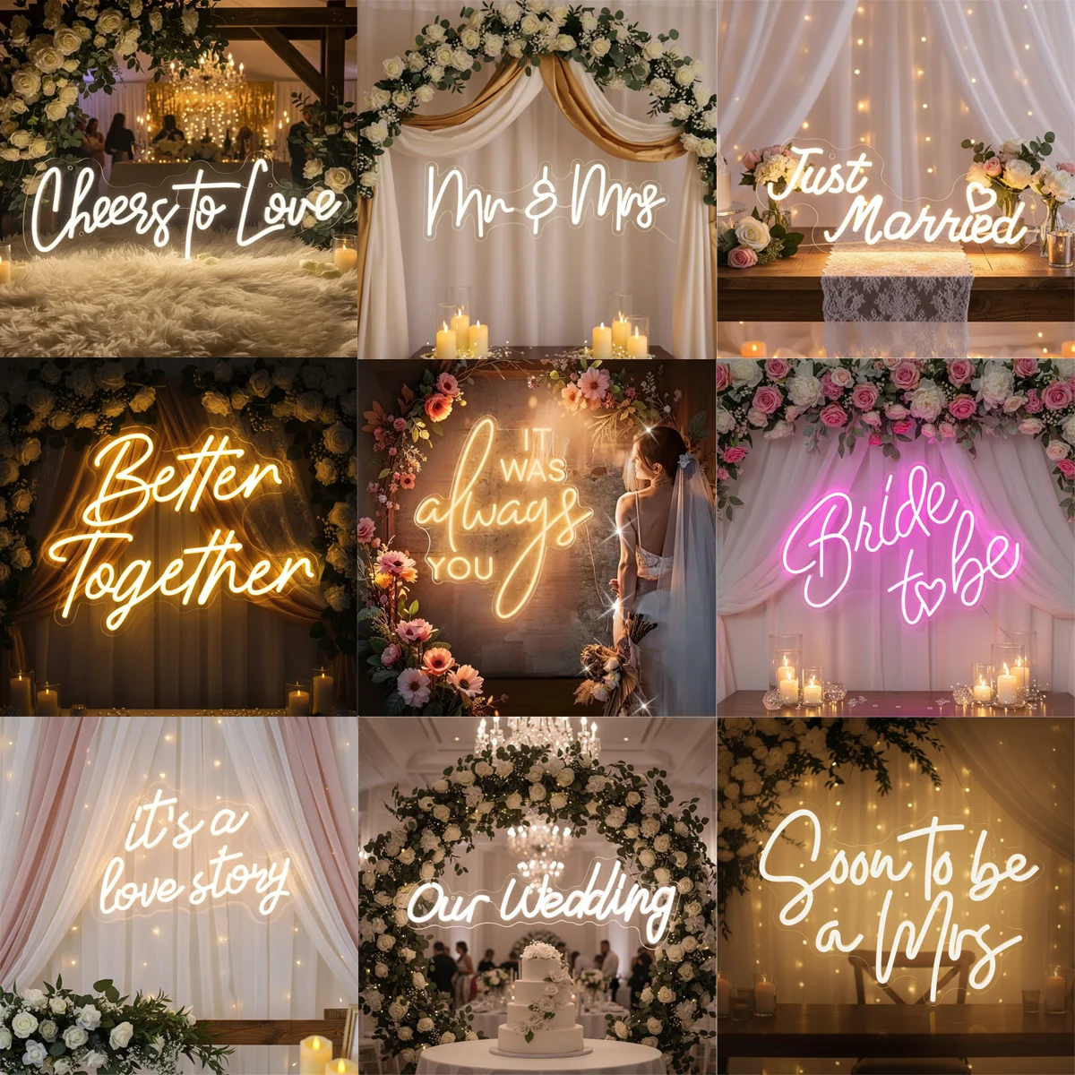 Better Together Neon Led Sign For Wedding Neon Light Sign Party Room ...
