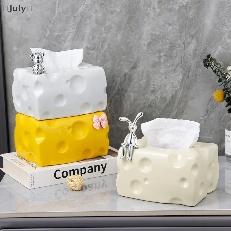 Creative Cheese Tissue Box Holder Simple Plastic Dryer Tissue Box ...