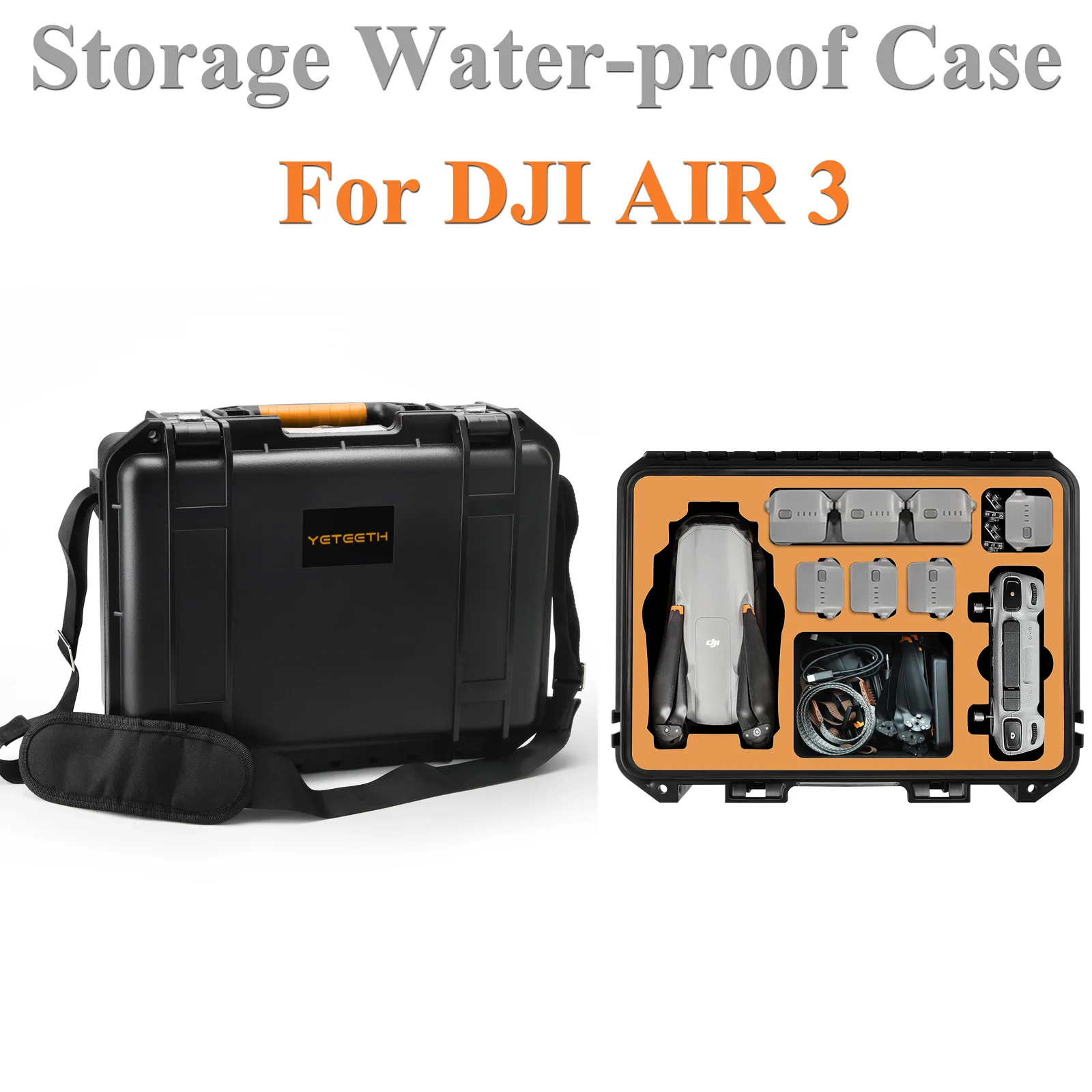 Water-proof Case for DJI AIR 3/3S Carrying Explosion-proof Box Drone ...