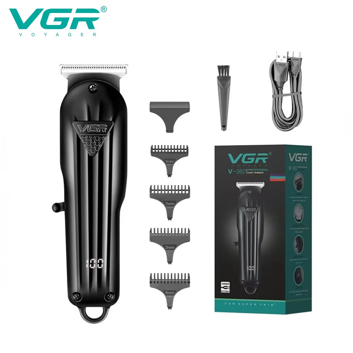 VGR-Hair-Trimmer-Professional-Hair-Trimmer-Rechargeable-Haircut-Machine ...