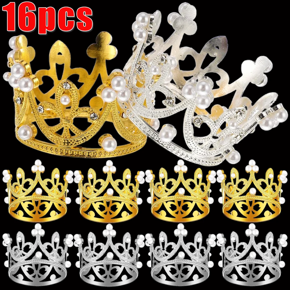 16-1-pezzi-mini-corona-cake-topper-decorazione-principessa-topper-perla ...