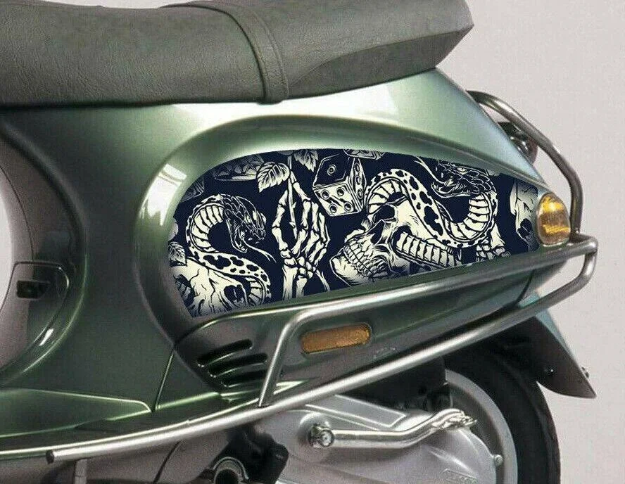For Fits for vespa ET2 / ET4 scooter side panel stickers /decals 2pcs ...