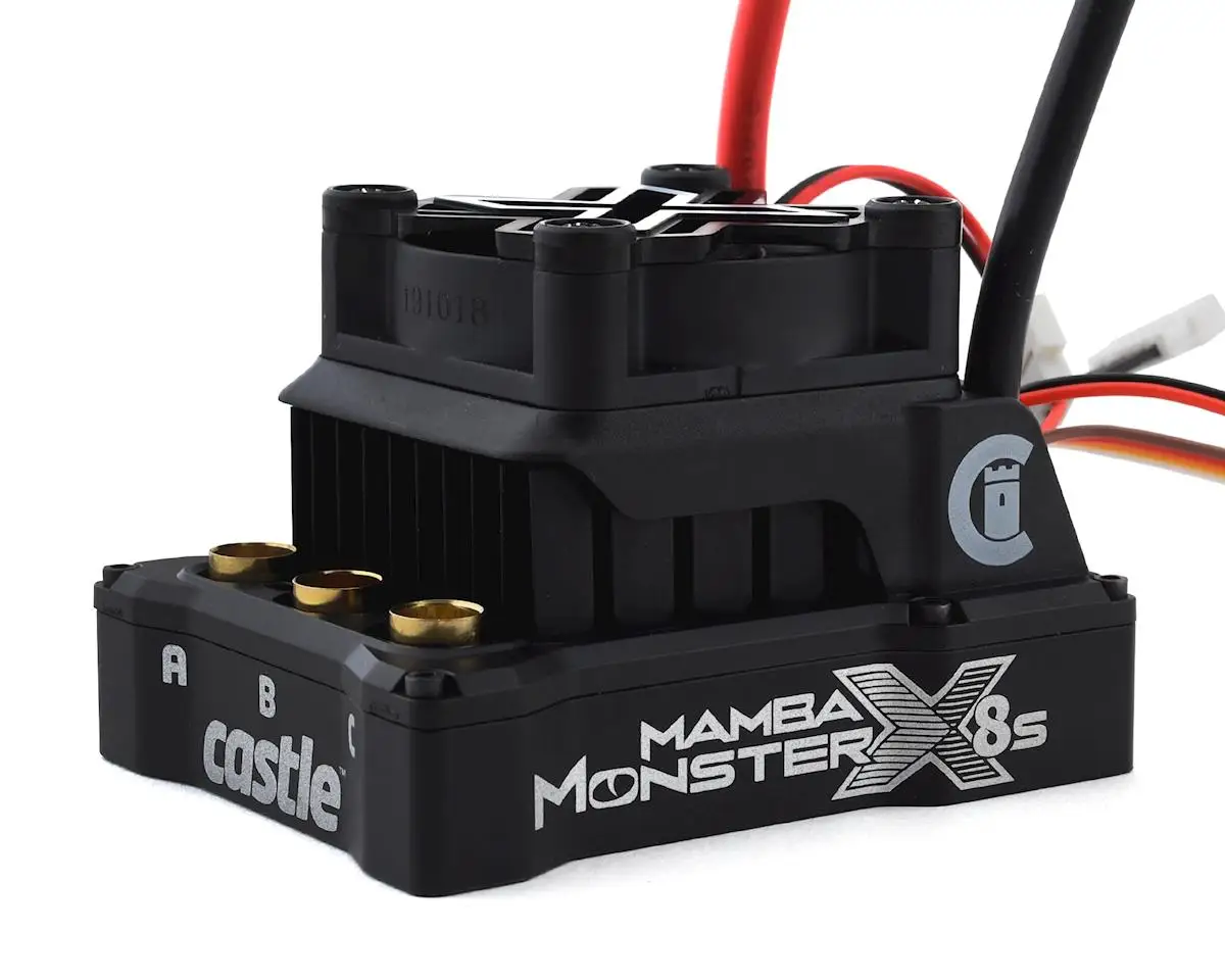 Castle Creations Mamba Monster X 2-8S SENSORED ESC Castle Mamba X Speed ...