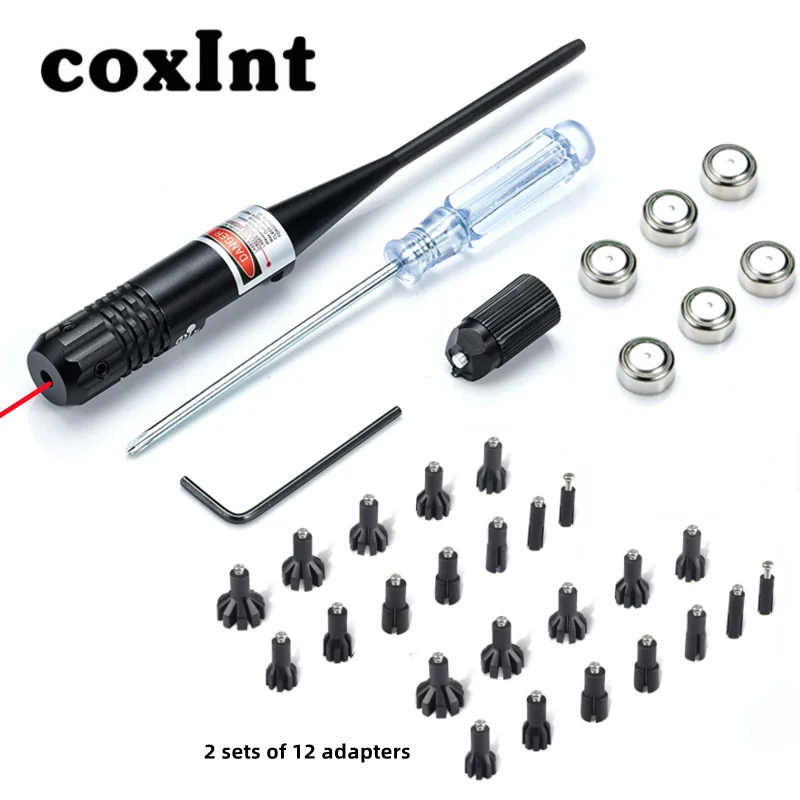 Red-Laser-Bore-Sight-Kit-For-22-177-to-78-12GA-Caliber-Universal-Pistol ...