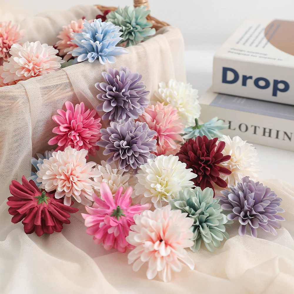 5-10Pcs-Hydrangea-Artificial-Flowers-Head-Silk-Fake-Flowers-for-Home ...