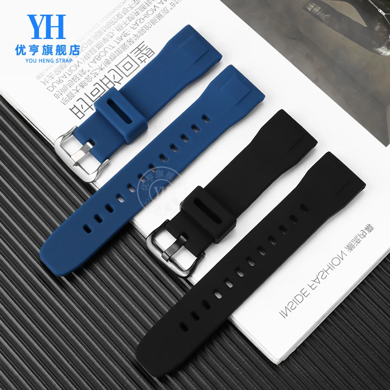 Silicone Watch Strap For Casio Protrek Series Prw-60/prw-70yt/50/30 ...