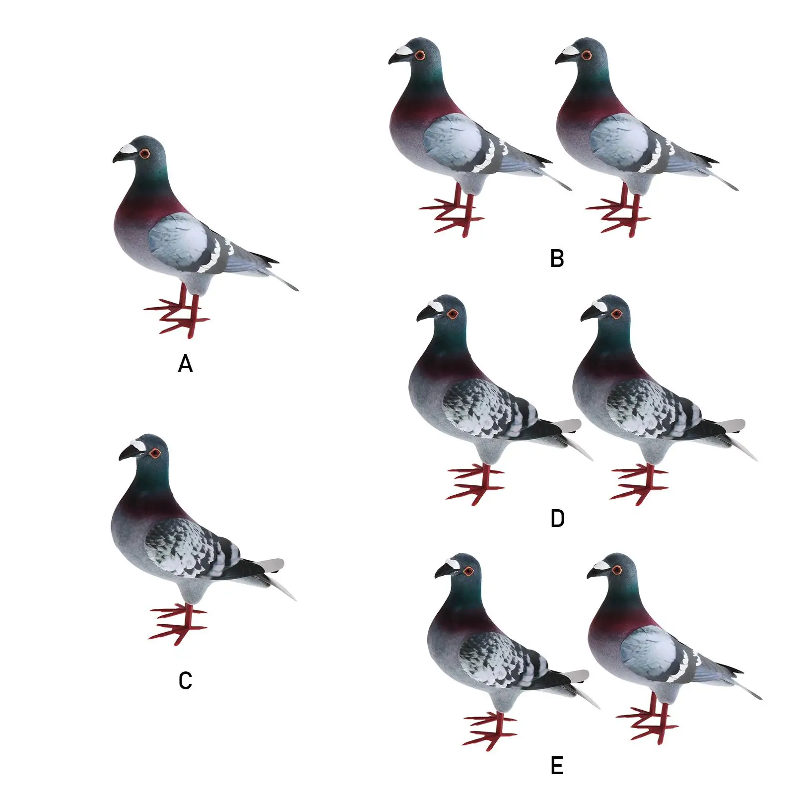 Artificial-Foam-Pigeons-Simulation-Foam-Pigeon-Model-Miniature ...