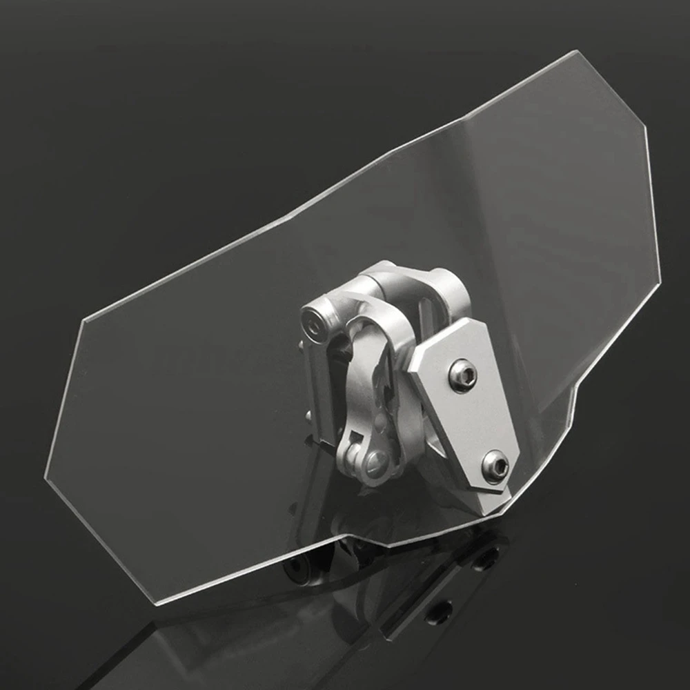 Motorcycle-Universal-Clear-Adjustable-Windscreen-Wind-Deflector ...