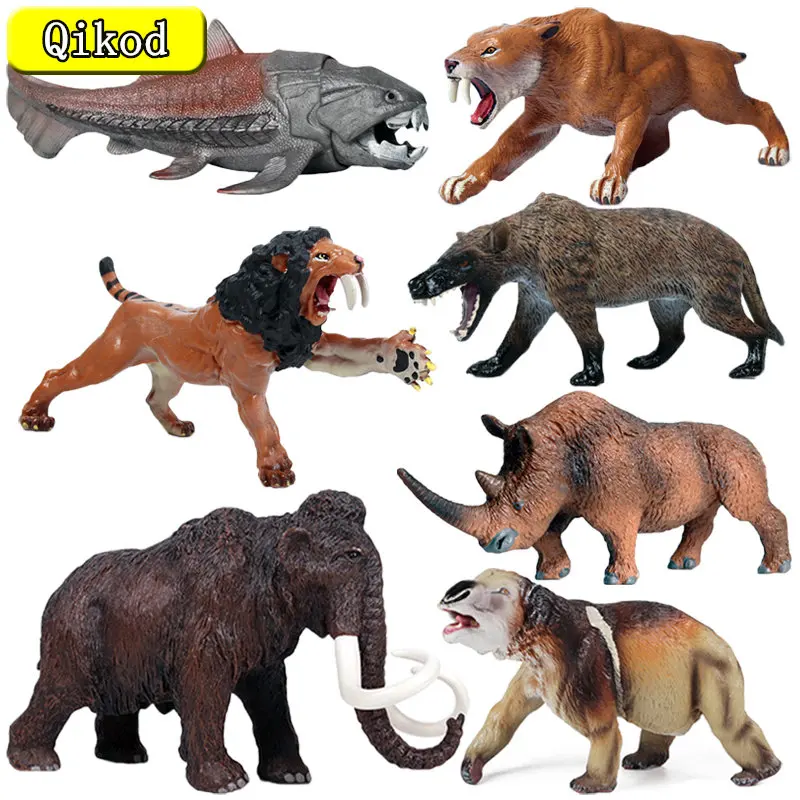 Prehistoric Animal Figure Gemini & Genius Saber-Toothed Tiger Action ...
