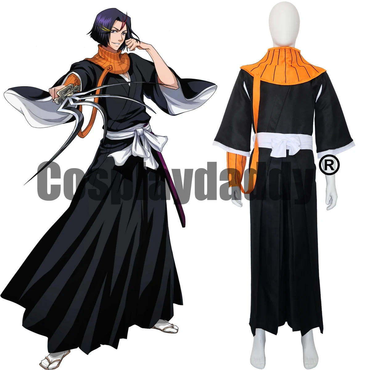 BLEACH Yumichika Ayasegawa Cosplay Costume Anime Shinigami Kimono ...