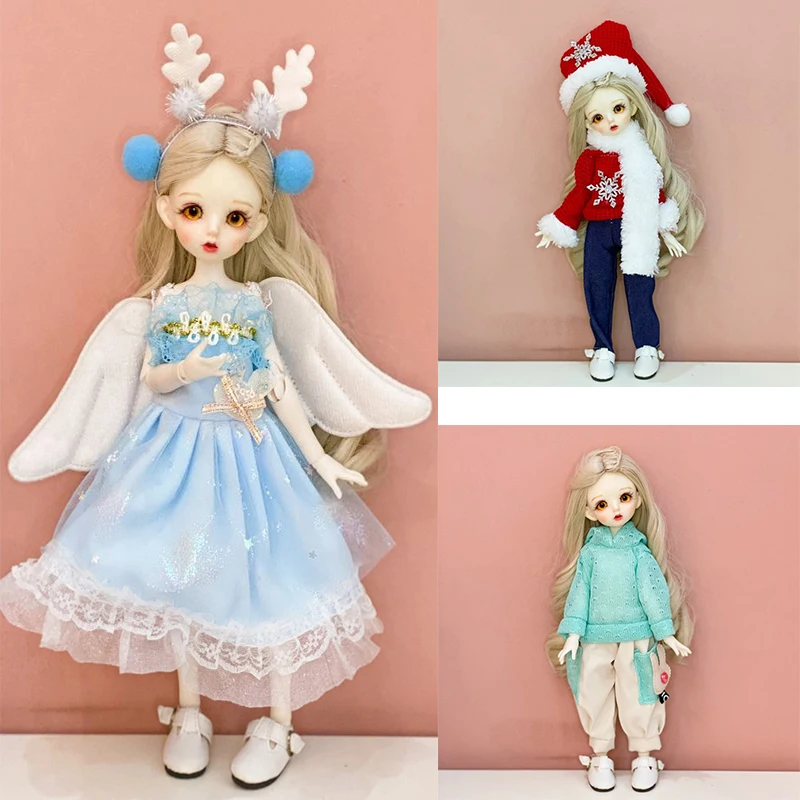 1-6-Bjd-Doll-Clothes-30cm-Doll-Replacement-Clothes-Fashion-Dress-Set ...