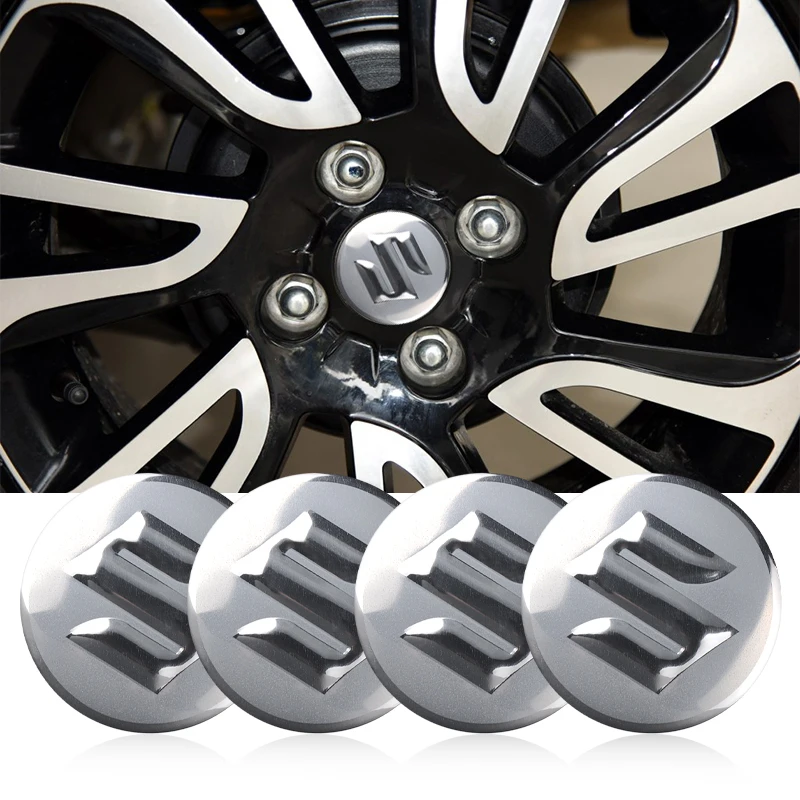 56MM 4PC Car Wheel Center Hub Caps Emblem Rims Cover Applique For ...