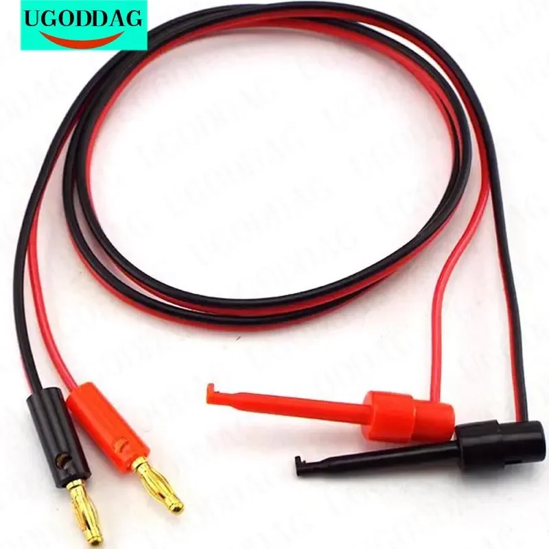 Multimeter Tools 3A 4mm Banana Plug to Test Hook Clip Lead Cable 1M(3 ...