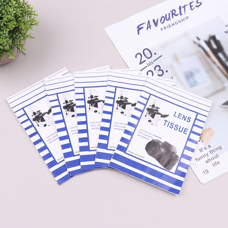 Lens Cleaning Paper Wipes Camera Wipe Microscope Eyeglasses Kit Cleaner ...