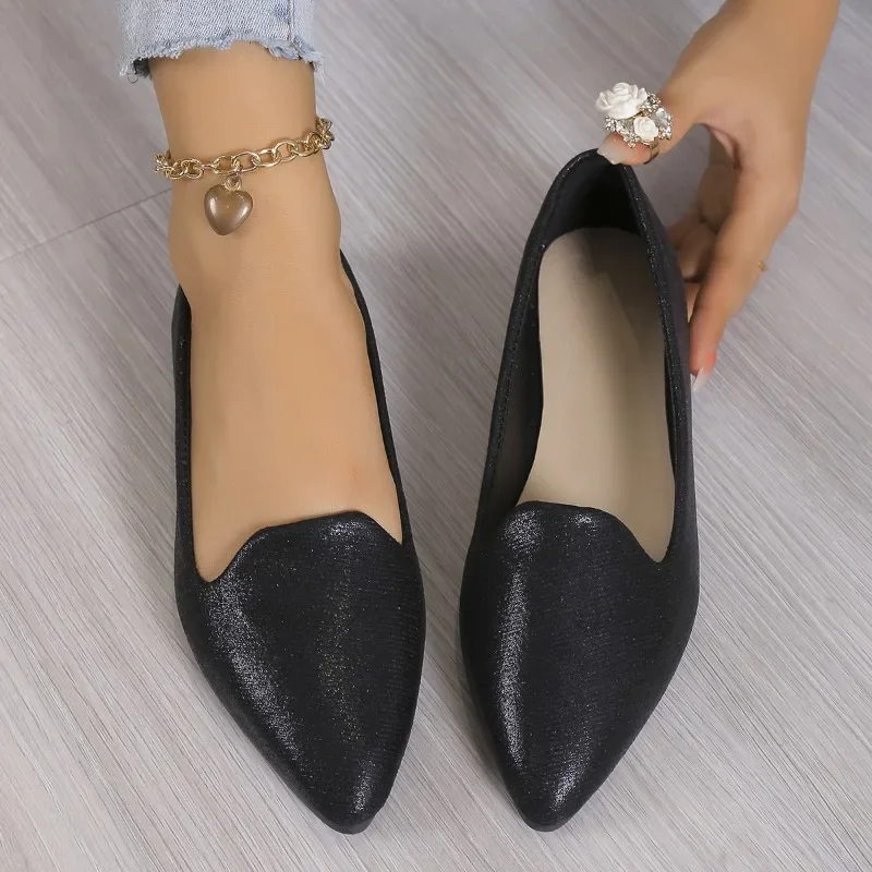 2024-Fashion-Slip-on-Loafers-Breathable-Stretch-Ballet-Shallow-Flats ...