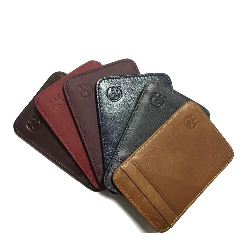 Wallet Men Mini Leather Thin | Wallet Genuine Leather Thin | Leather ...
