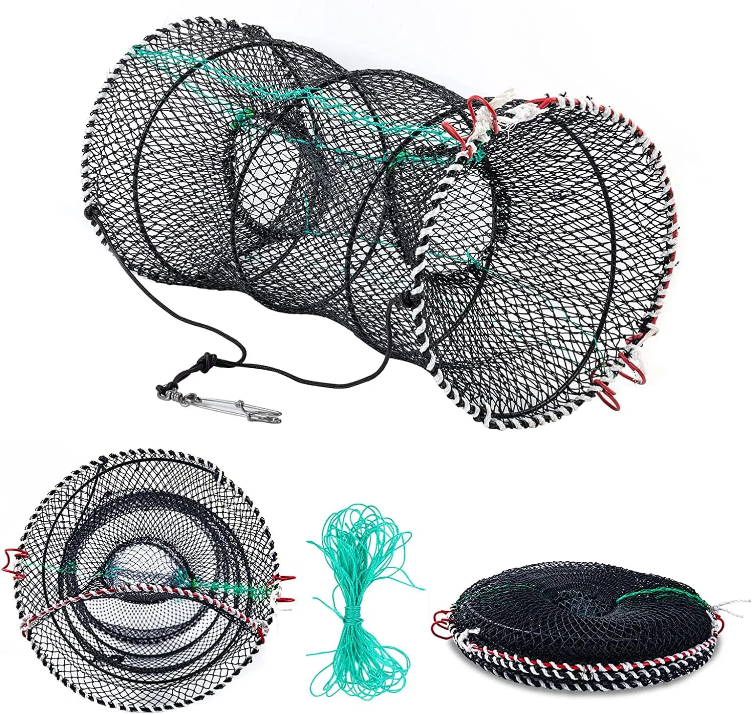 Goture-Portable-Pop-up-Crab-Trap-Folded-Fishing-Trap-Minnow-Crawfish ...