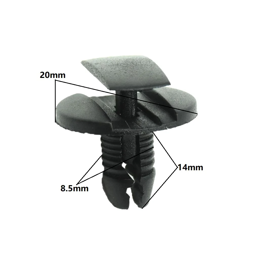 100Pcs-Auto-Fastener-For-Peugeot-Citroen-Black-Interior-Clip-Car-Push ...