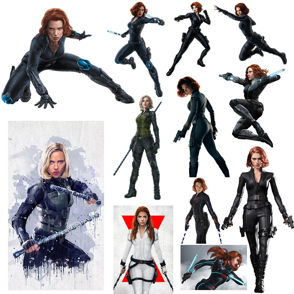 Marvel Black Widow Patches for Clothing DIY Stickers Parches ...