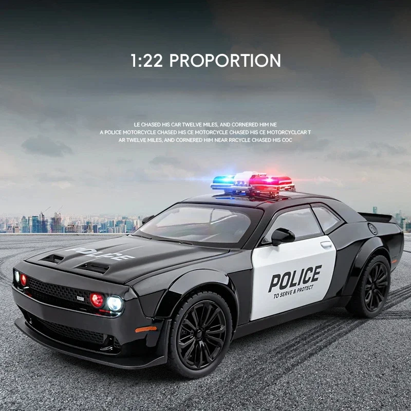 1-22-Dodge-Challenger-SRT-police-car-Alloy-Cars-Toy-Diecasts-Vehicles ...