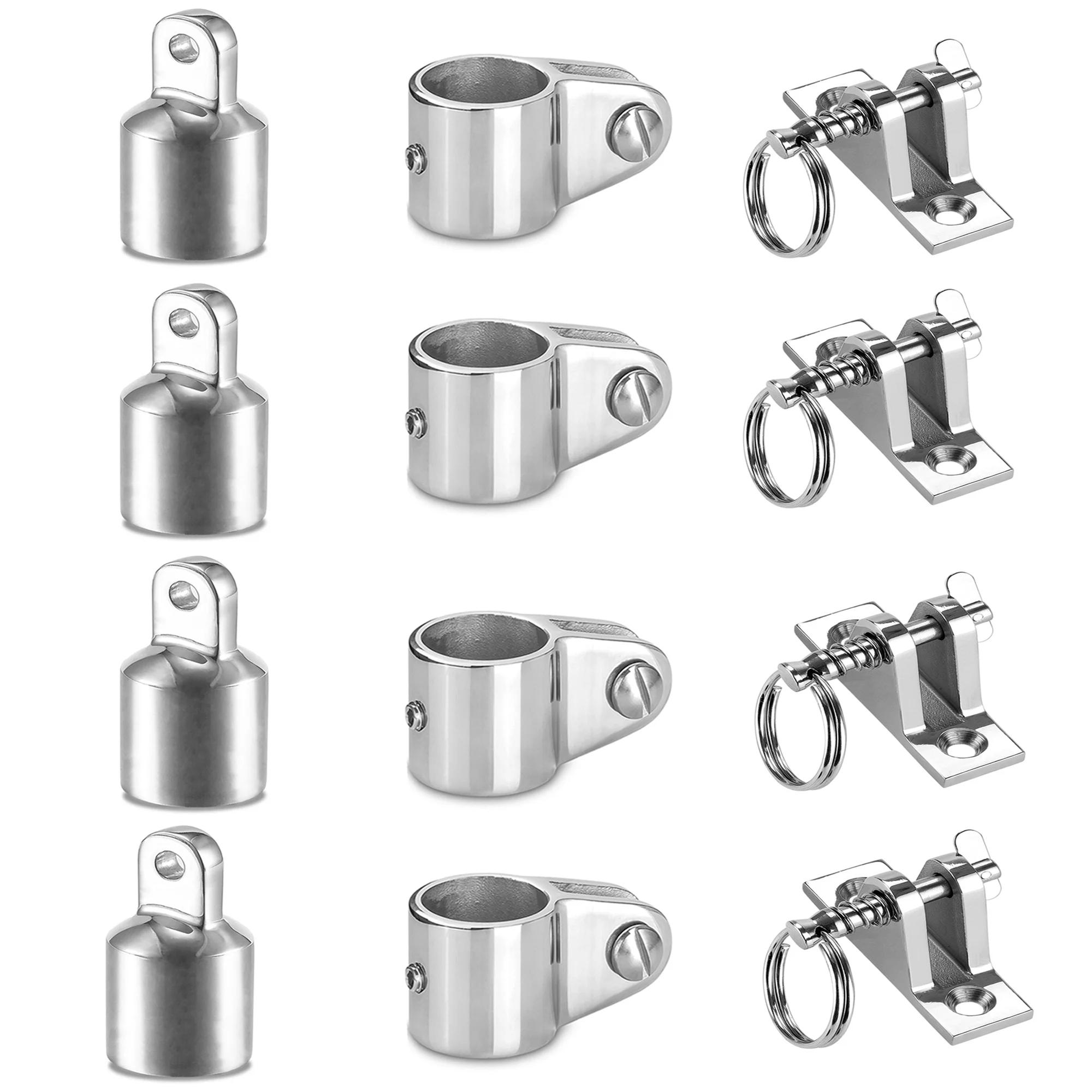 Bimini-Top-Fitting-Hardware-Set-Tubo-Redondo-Barco-Mand-bula-Slide-Cap ...