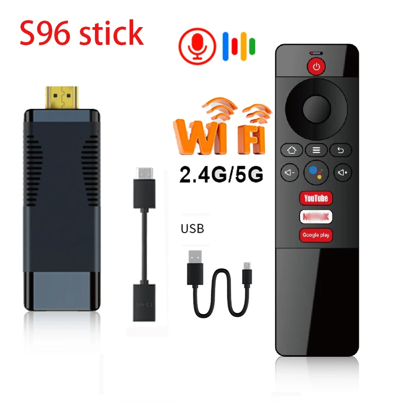 S96-Stick-Smart-Android-TV-Stick-4K-HD-Voice-Remote-Control-Dual-WIFI ...