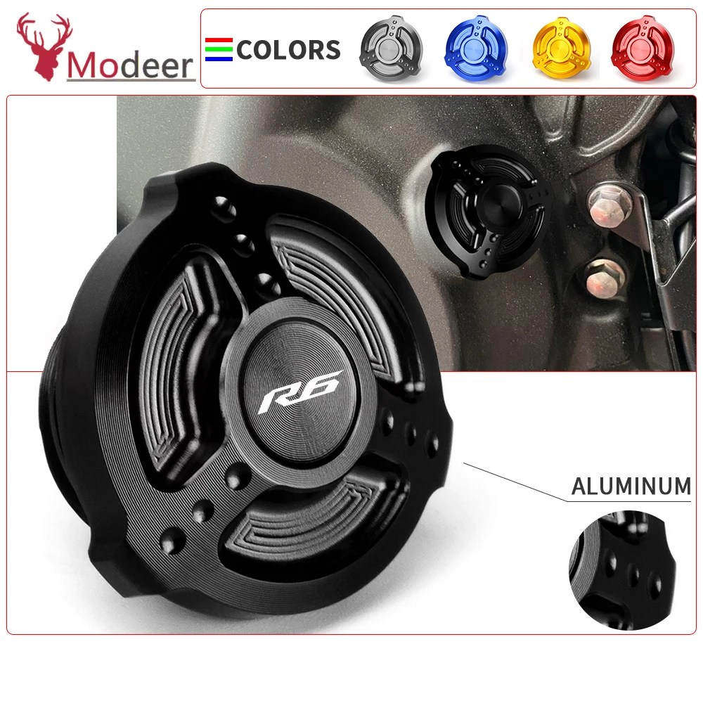 With-LOGO-R1-R3-R6-R7-R25-Motorcycle-Aluminum-Engine-Plug-Cap-Oil ...