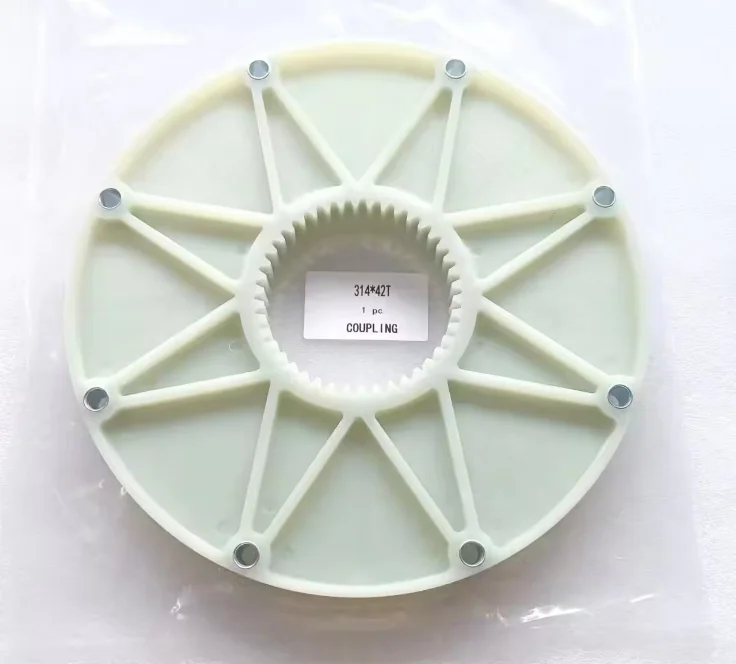 102-1733-1021733-Hydraulic-Pump-Coupling-Nylon-Flange-314mm-8-Holes-42T ...