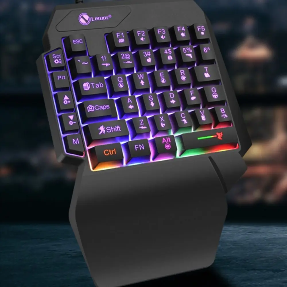 Single-Handed-Numpad-Mini-One-Hand-Keyboard-Luminous-USB-Gaming-Wired ...