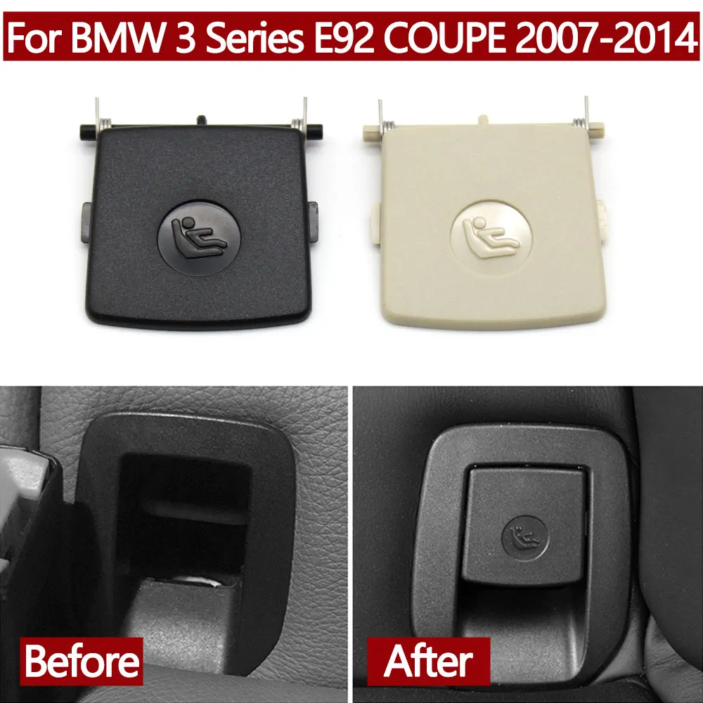 Car Rear Seat Anchor ISOFIX Cover Hook Child Safety Restraint For BMW 3 ...