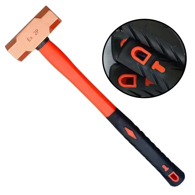 Martillo-octogonal-de-cobre-a-prueba-de-explosiones-mango-de-fibra-s ...