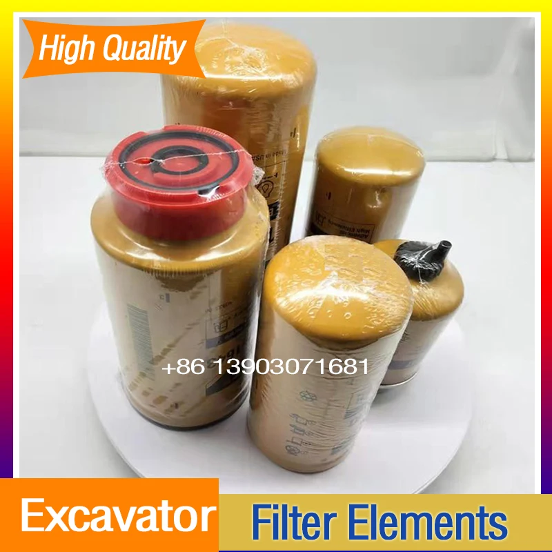 High Quality E320D E3336D D8T Excavator Oi Filters Fuel Filter Elements ...