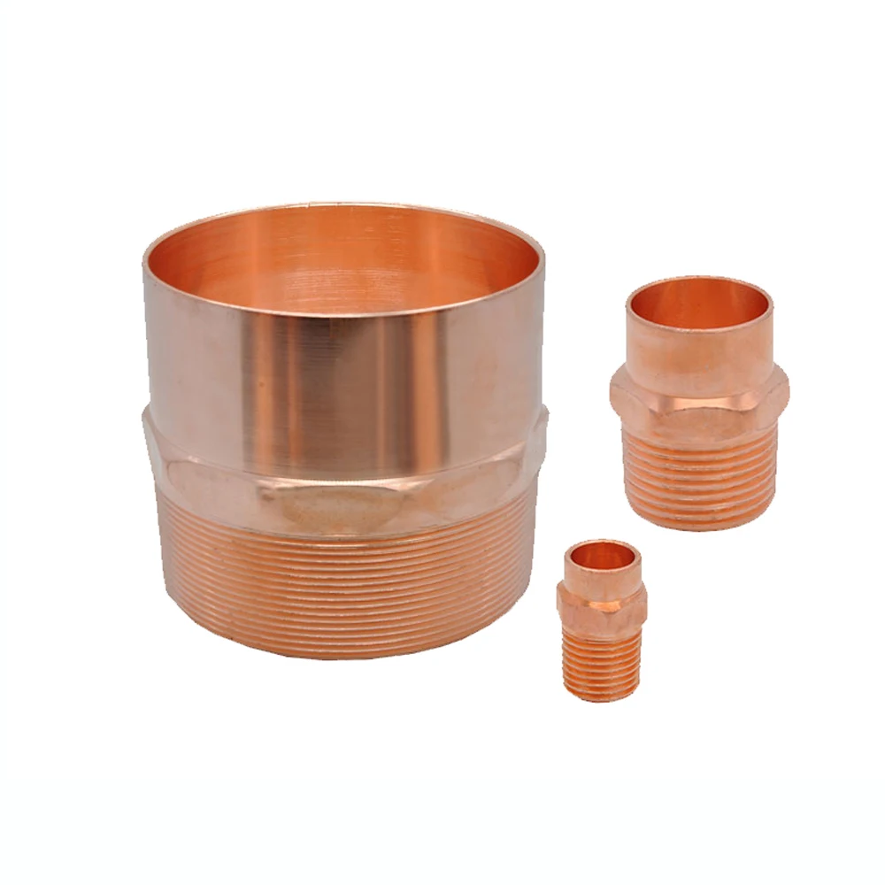 1/4" 3/8" 1/2" 3/4" 1" -4" Bsp Male To Solder Cup Connector Copper End ...