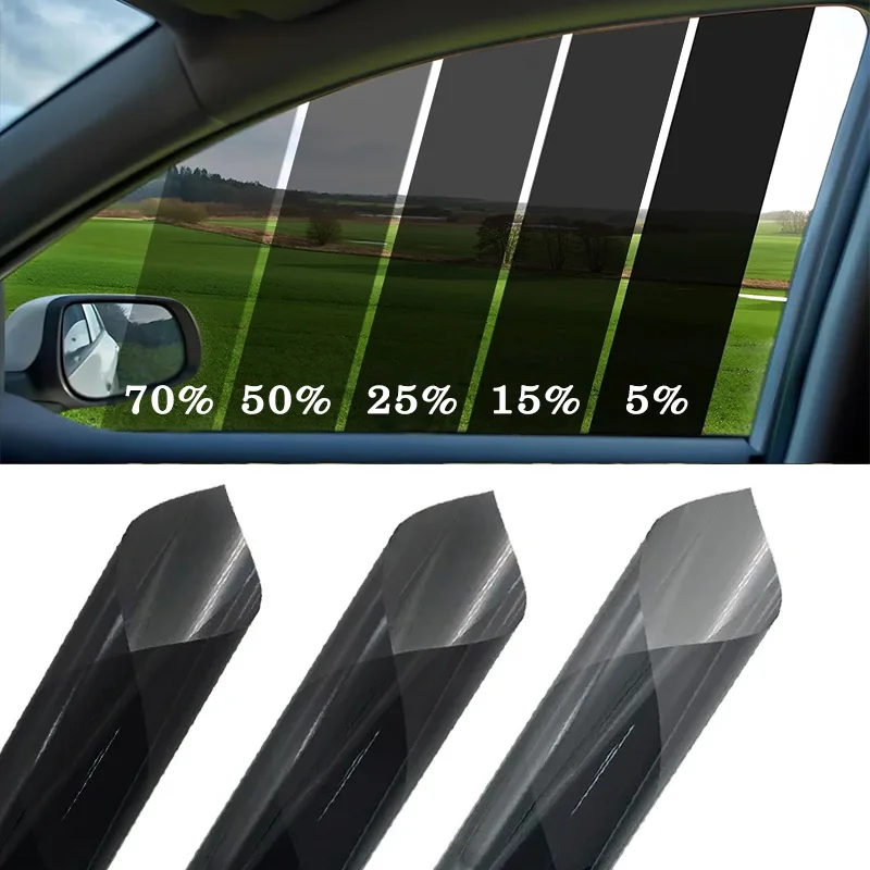 3Meterx50CM-VLT-Black-Car-Window-Foils-Film-Auto-Home-Window-Glass ...
