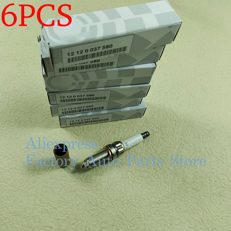 6PCS-High-Quality-Spark-Plug-For-BMW-E65-E66-F01-F02-F04-E70-E71-E72 ...