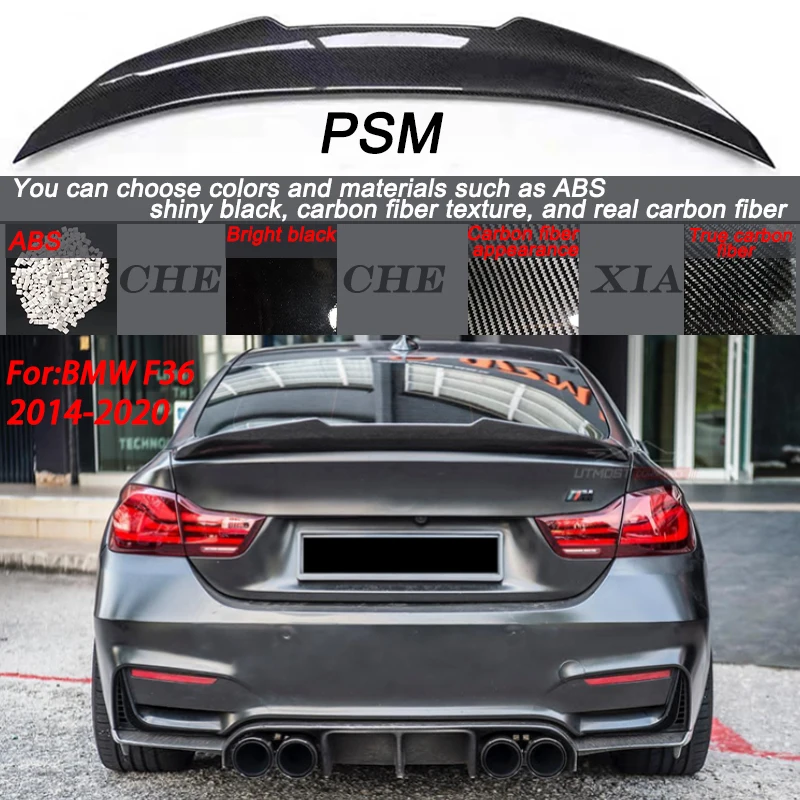 For-BMW-4-Series-F36-2014-2020-Carbon-Fiber-Rear-Trunk-Spoiler-MP-M4 ...