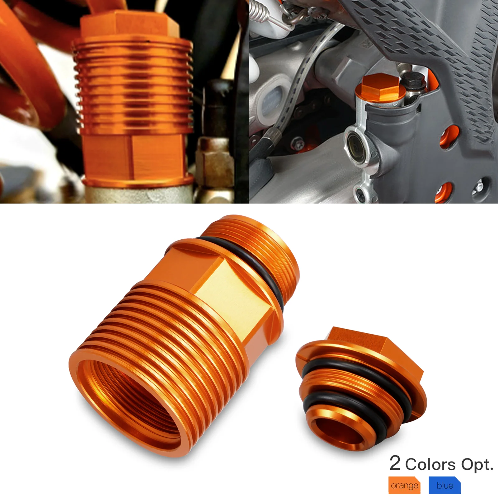 Motorcycle-Rear-Brake-Reservoir-Extender-Fluid-Cylinder-Cap-For-KTM-EXC ...