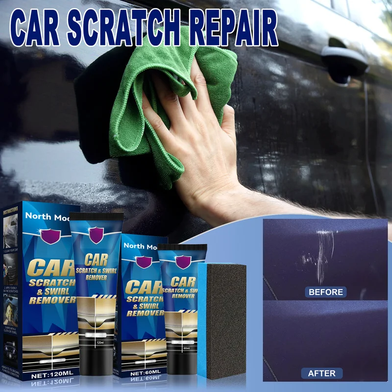 Car Scratches Reparação Polimento Cera Auto Scratch Creme Swirl Remover ...