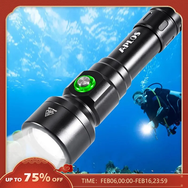 APLOS-AP40-Scuba-Diving-Flashlight-XHP70-Super-Bright-4000-Lumens-LED ...