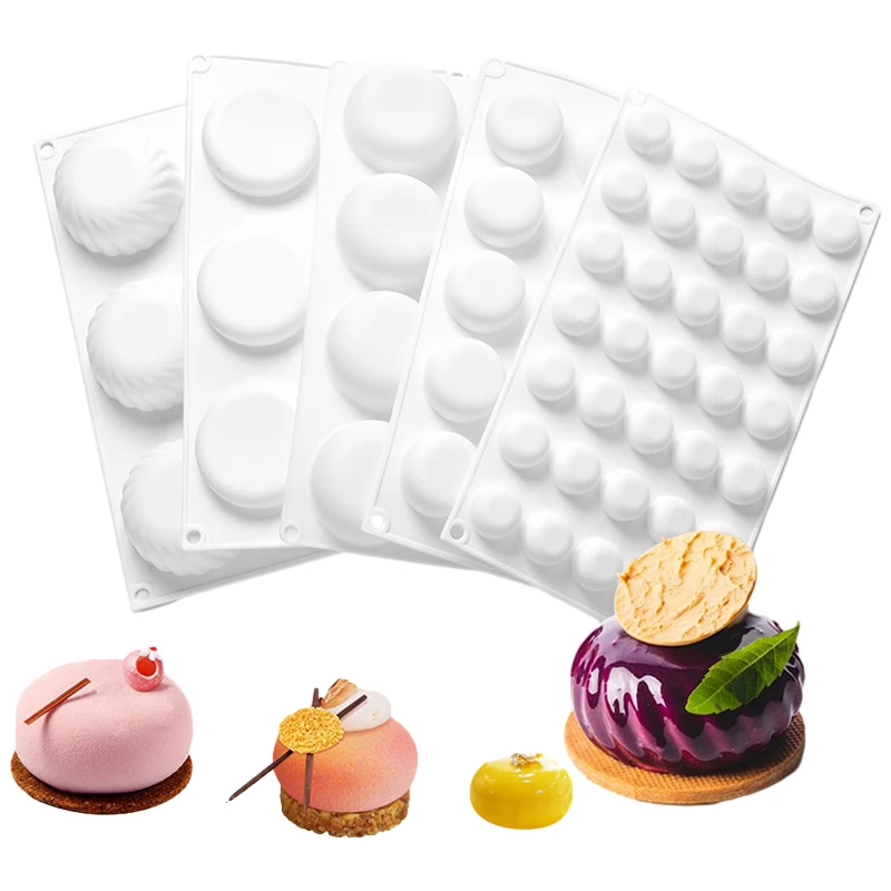 Oblate Shaped Mousse Silicone Molds 5 Options Available Chocolate Cake ...