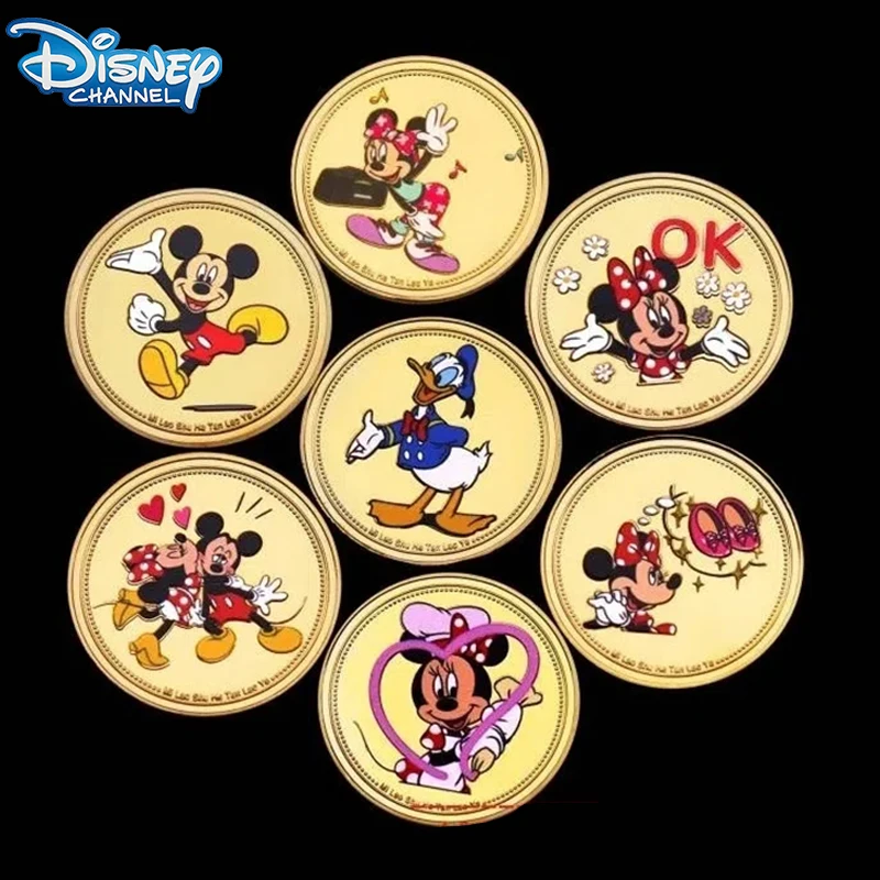 Disney-Funny-Mickey-Gold-Color-Commemorative-Coins-Anime-Coin-Nurse ...