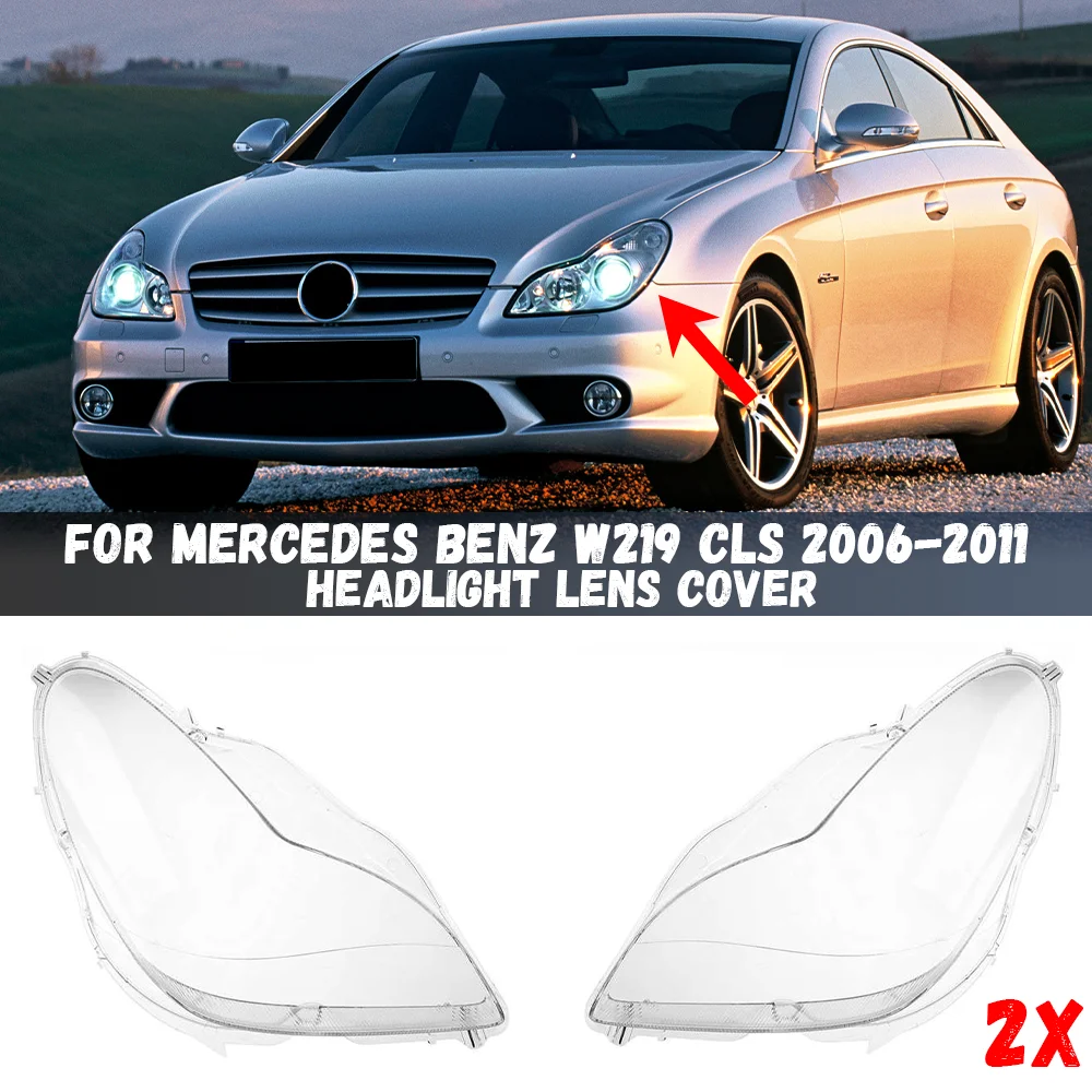 For Mercedes Benz W219 CLS350 CLS500 CLS550 2006-2011 Headlamp Cover ...
