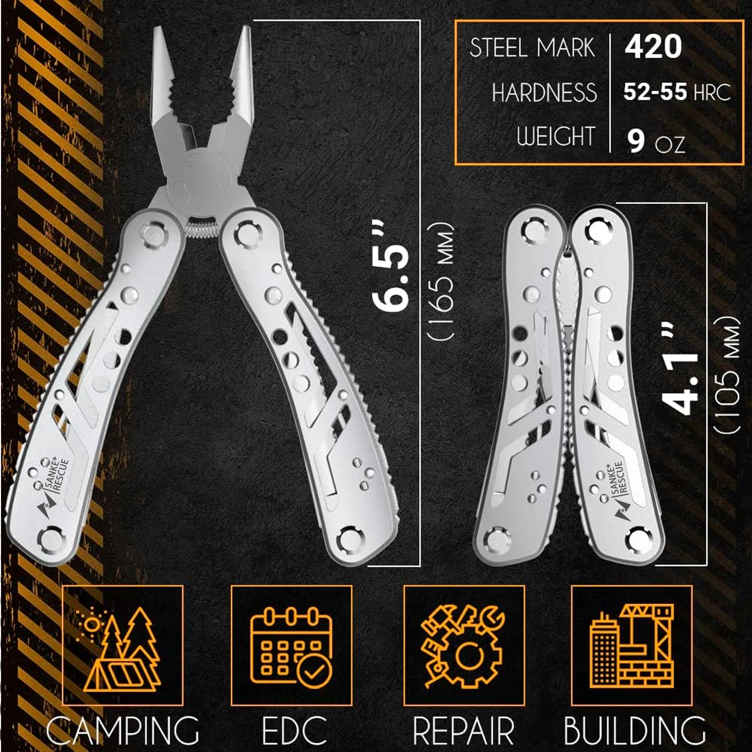 Multitool-24-in-1-Pocket-Outdoor-Plier-Army-Knife-Heavy-Duty-Stainless ...